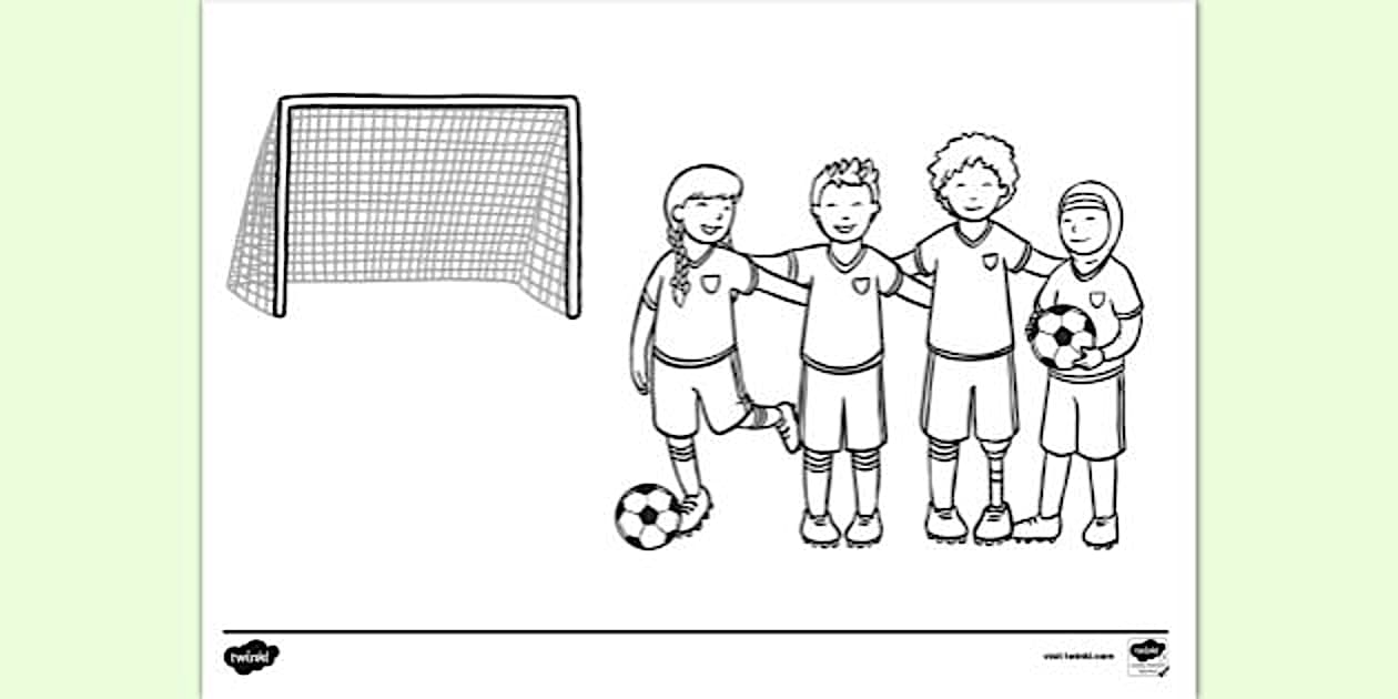 Football Colouring Page | Colouring Sheets (teacher made)