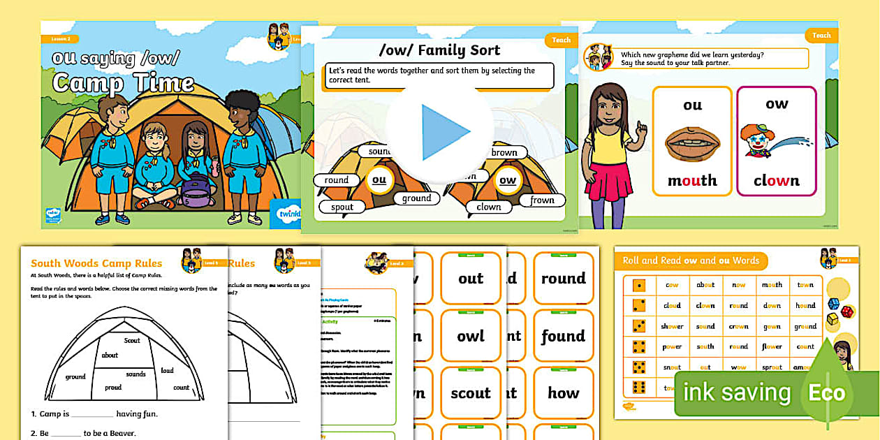 ou Phonics Words - Primary Resources (teacher made) - Twinkl