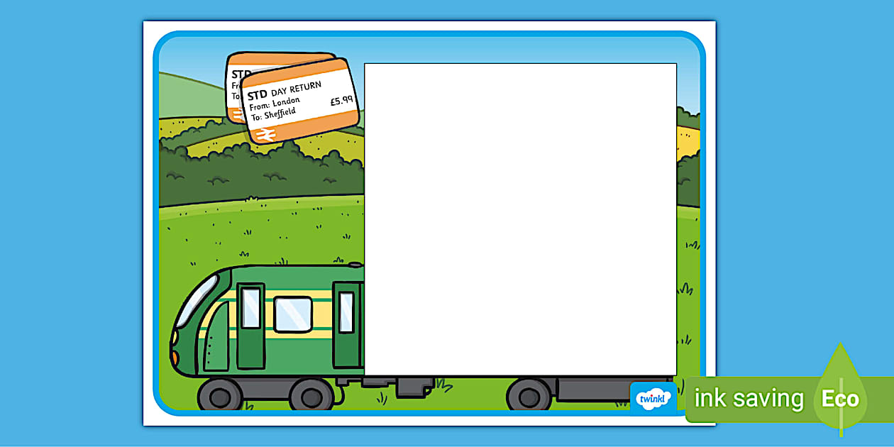 Train Photo Frame (Teacher-Made) - Twinkl