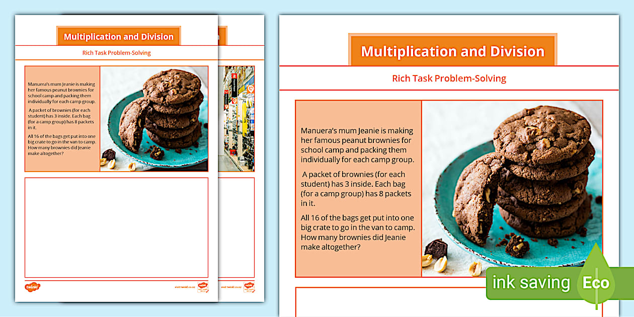 Autumn Themed Rich Task Problem-Solving - Twinkl