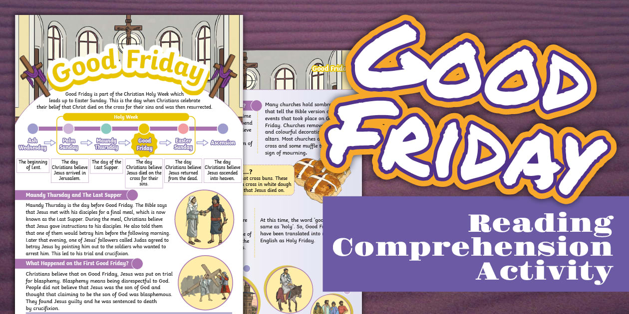 Good Friday LKS2 Reading Comprehension Activity