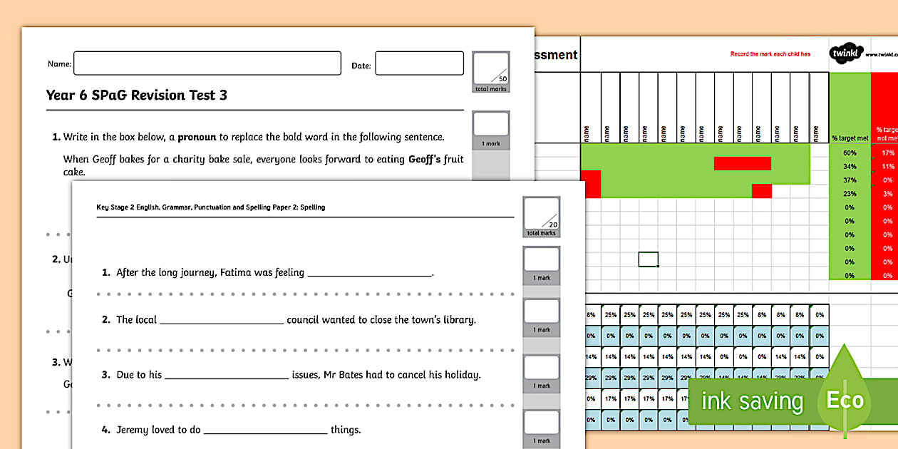 KS2 English Grammar, Punctuation, and Spelling Answers