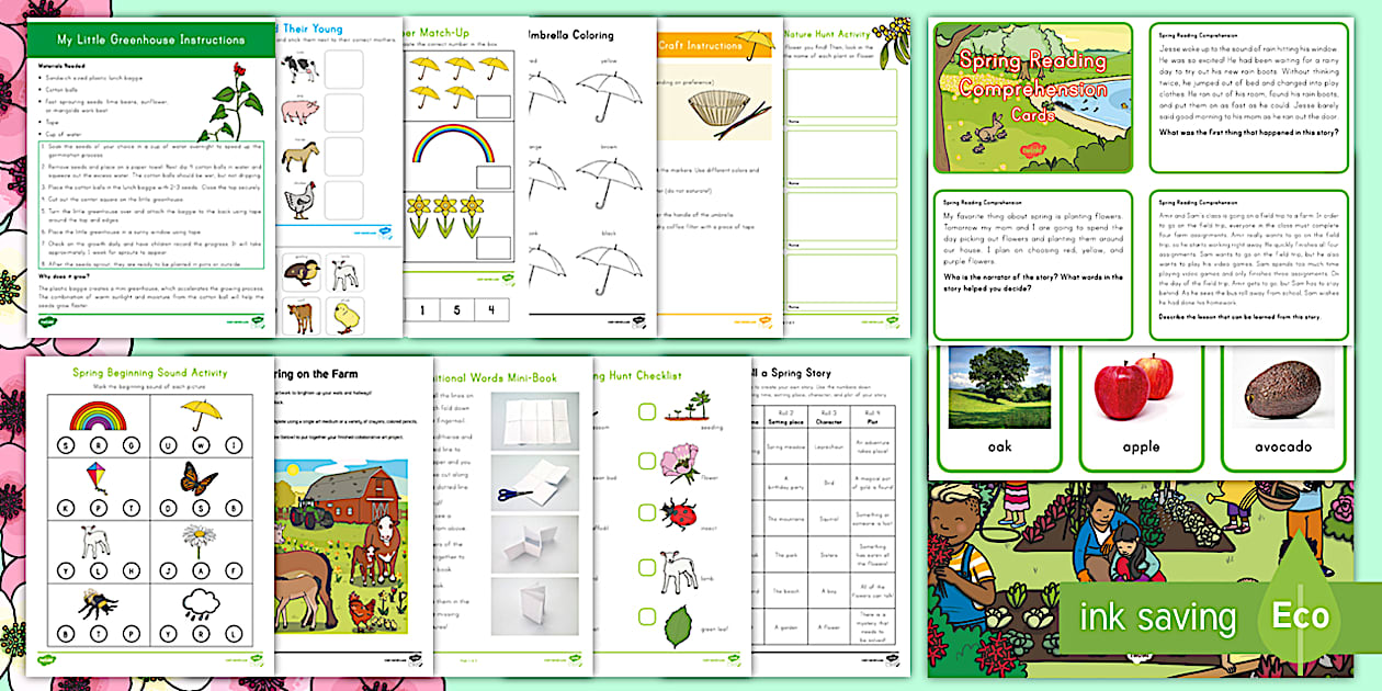 Printable Spring Activity Pack for Kids | Twinkl USA