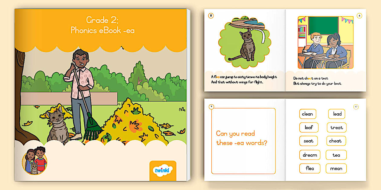 Grade 2 Phonics eBook: ea (Teacher-Made) - Twinkl