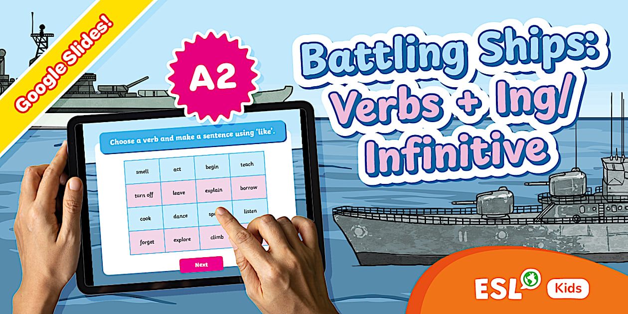 ESL Verbs +ing or Infinitive Game