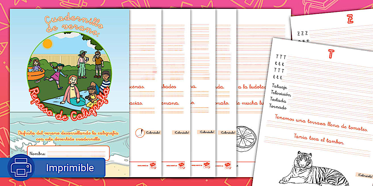 Cuadernillo de caligrafía en PDF
