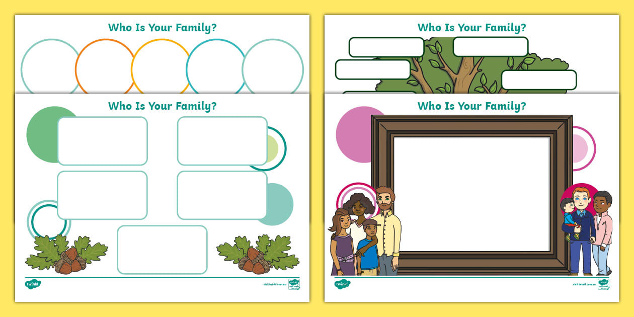 Who Is Your Family? Assessment Sheet (teacher made) - Twinkl