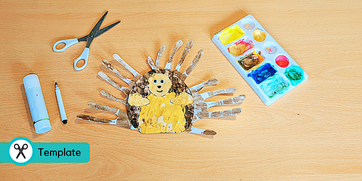 Hedgehog Handprint | Hedgehog Craft | Twinkl (teacher made)