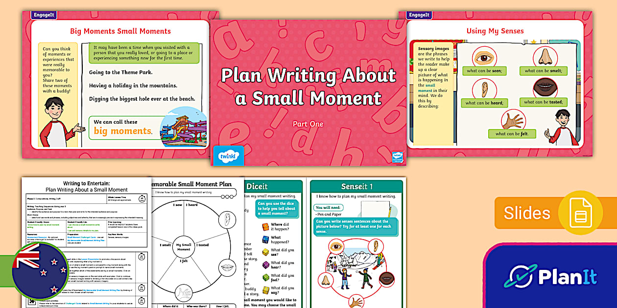 * NEW * Year 3: Small Moment Lesson 1: Plan Writing About a Small Moment