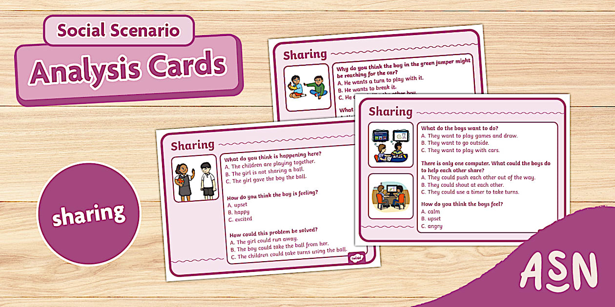 Sharing Social Scenario Analysis Cards