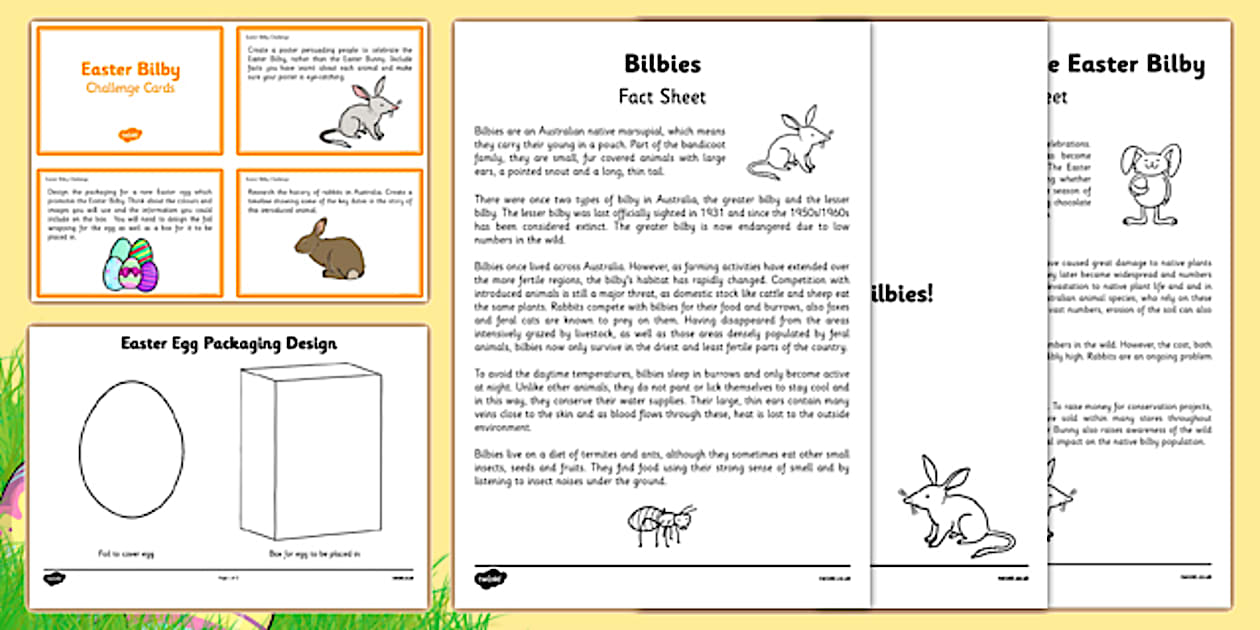 Australia - Easter Bilby Resource Pack (teacher made)