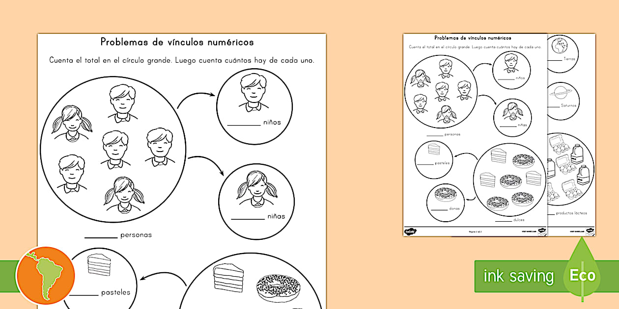 Ficha de actividad: Problemas de vínculos numéricos