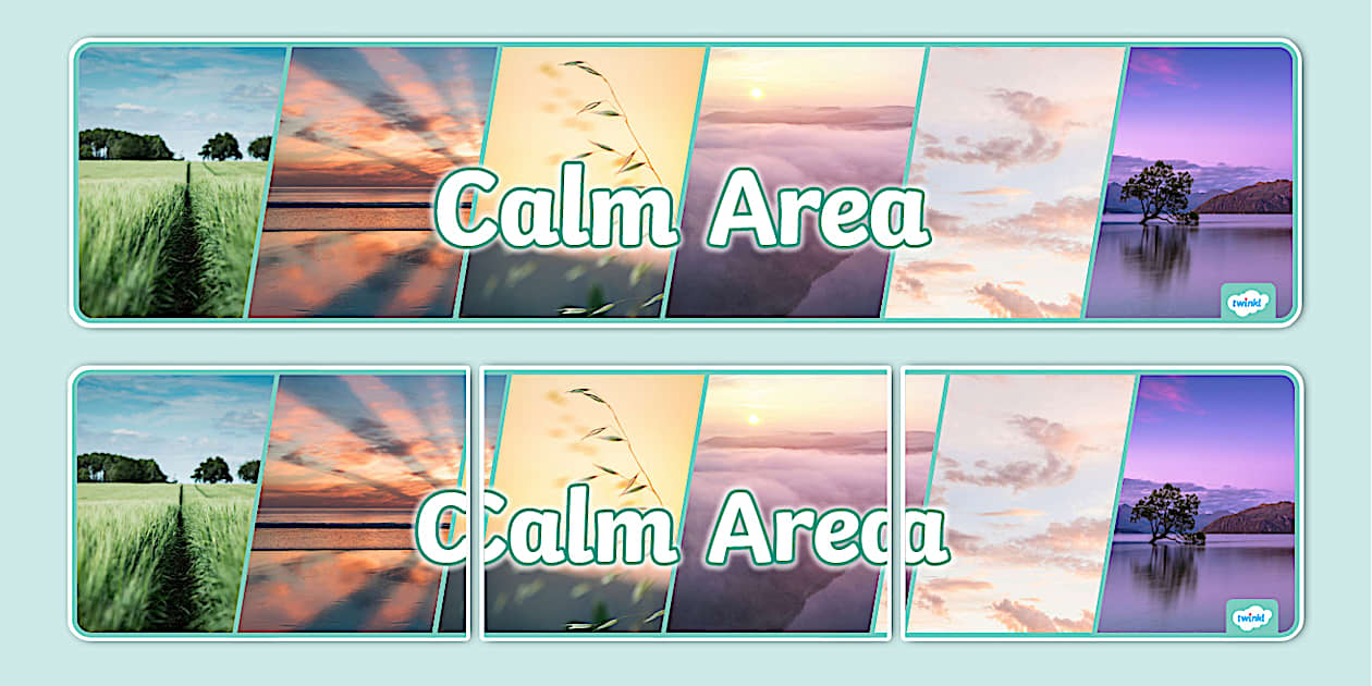 Calm Area Photo Display Banner (teacher made) - Twinkl