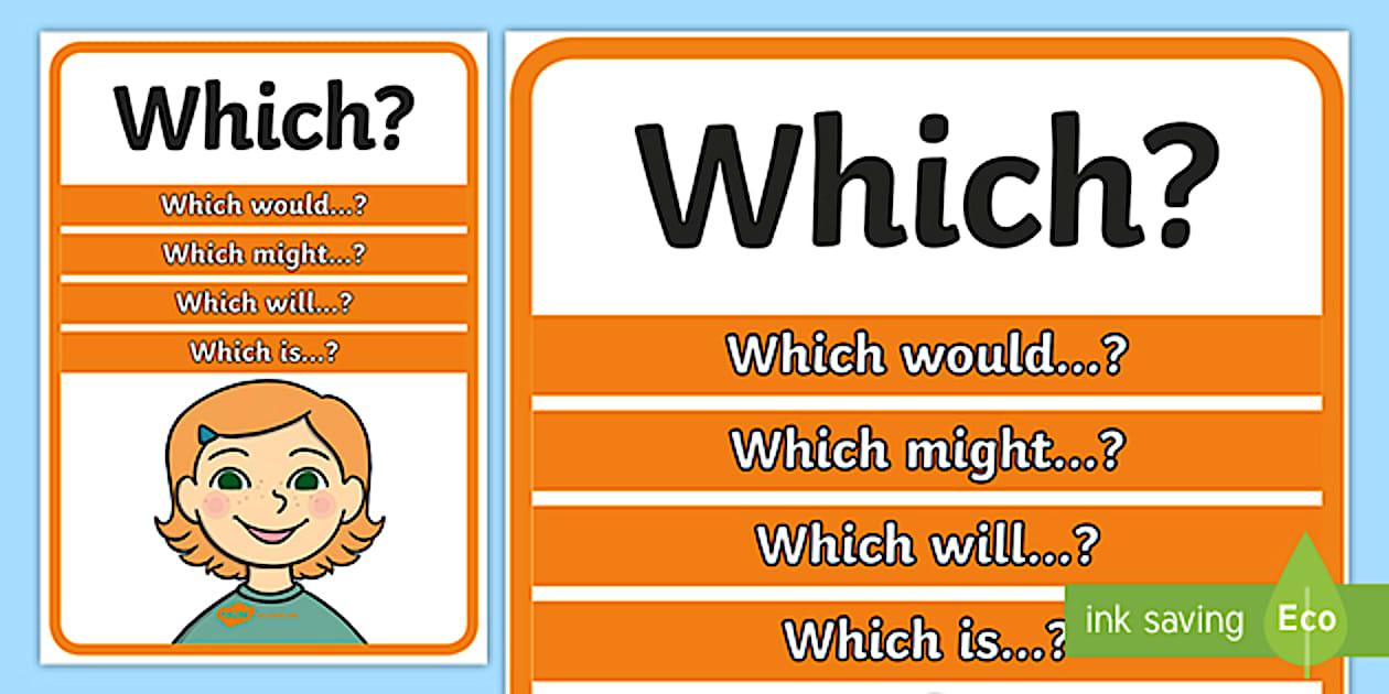 Which Question Poster - Twinkl