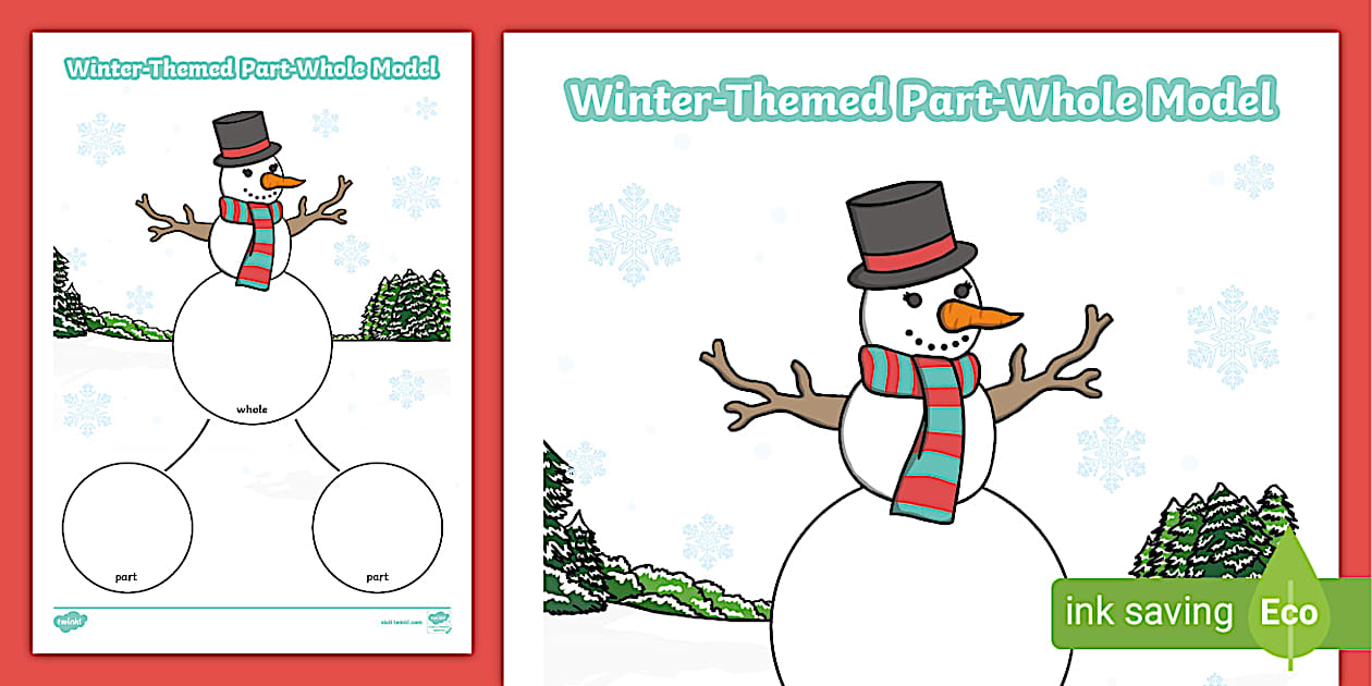 👉 Winter-Themed Part-Whole Model (teacher made) - Twinkl