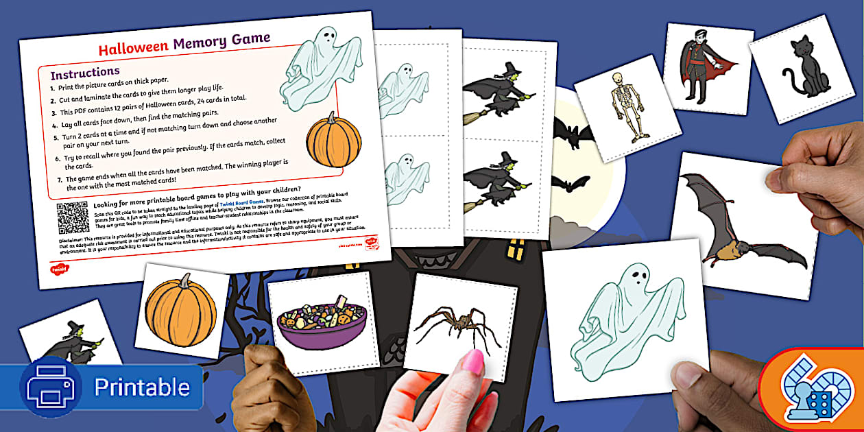 Halloween Memory Game - Twinkl - Primary Resources - Twinkl