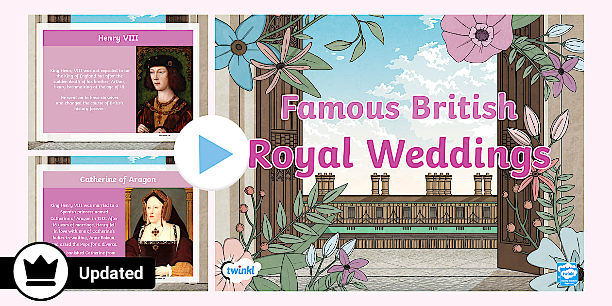 KS2 Famous British Royal Weddings Information PowerPoint