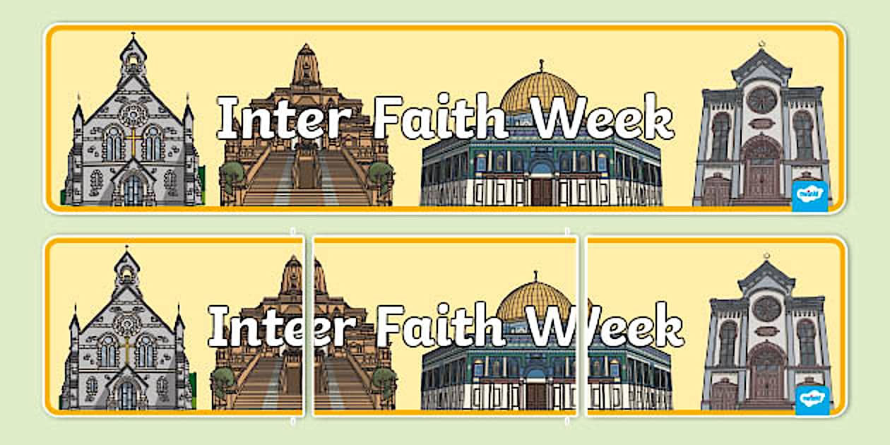 Inter Faith Week Display Banner (teacher made) - Twinkl