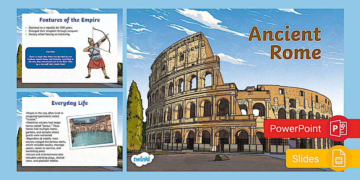 Ancient Rome PowerPoint & Google Slides for 3rd-5th Grade