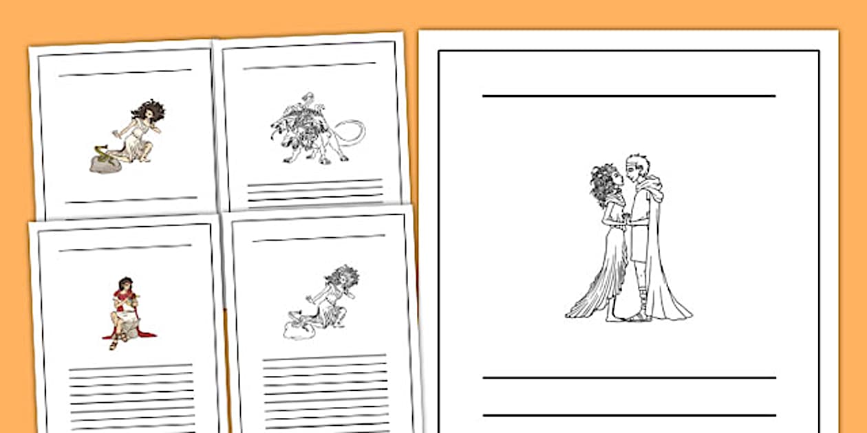 Editable Orpheus and Eurydice Writing Frames - Twinkl