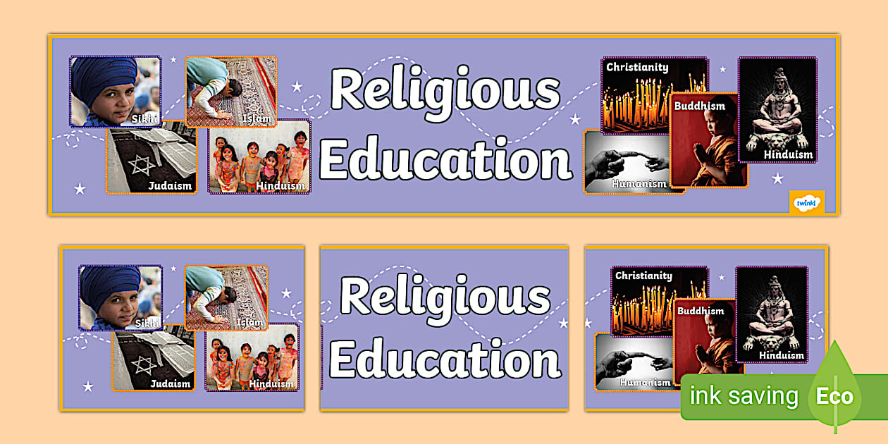 Religious Education Photo Display Banner - Twinkl