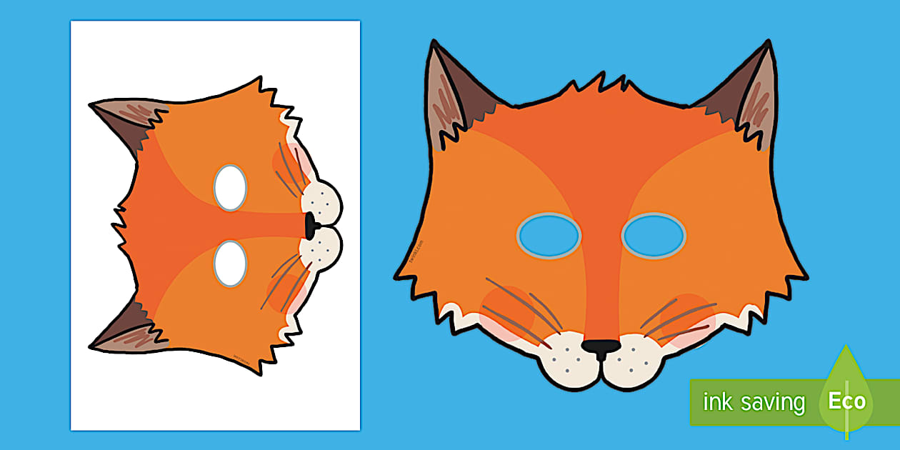 Fox Mask Template | Fantastic Fox Role Play (teacher made)