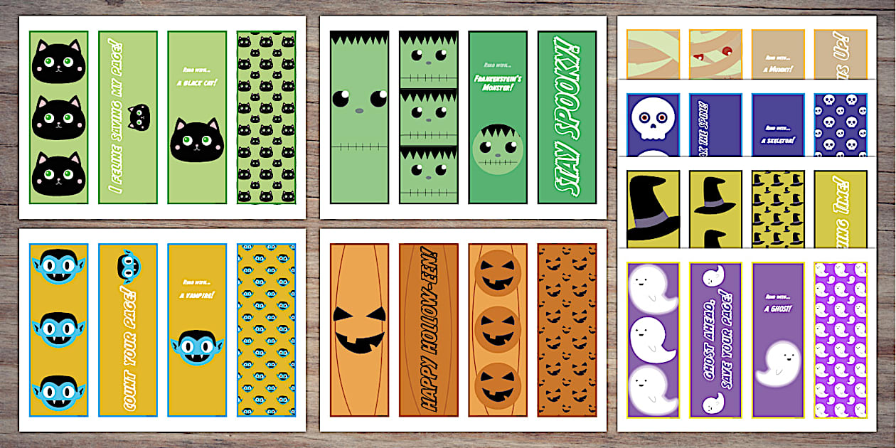 Halloween Printable Bookmarks | Twinkl Party (teacher made)