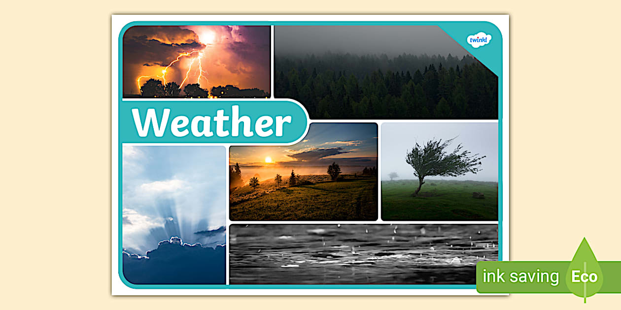 Weather Photo Display Poster (teacher made) - Twinkl