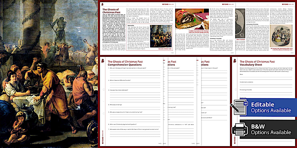 The Ghosts of Christmas Past Comprehension | Beyond English