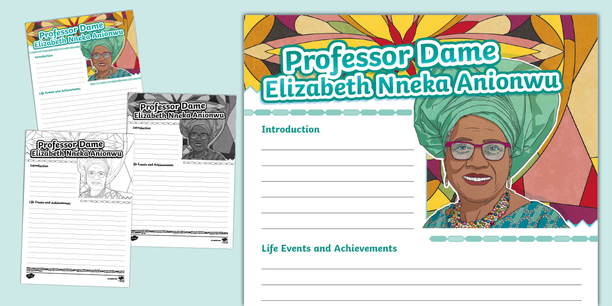 Professor Dame Elizabeth Nneka Anionwu Biography Template