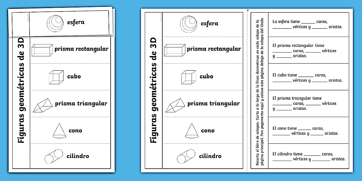 Figuras geométricas 3D / Twinkl USA