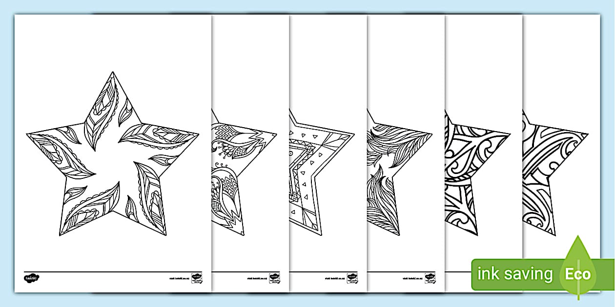 Matariki Colouring Pages for Kids (teacher made) - Twinkl