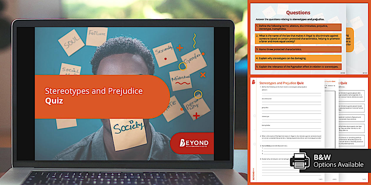 Stereotypes and Prejudice Quiz (teacher made) - Twinkl