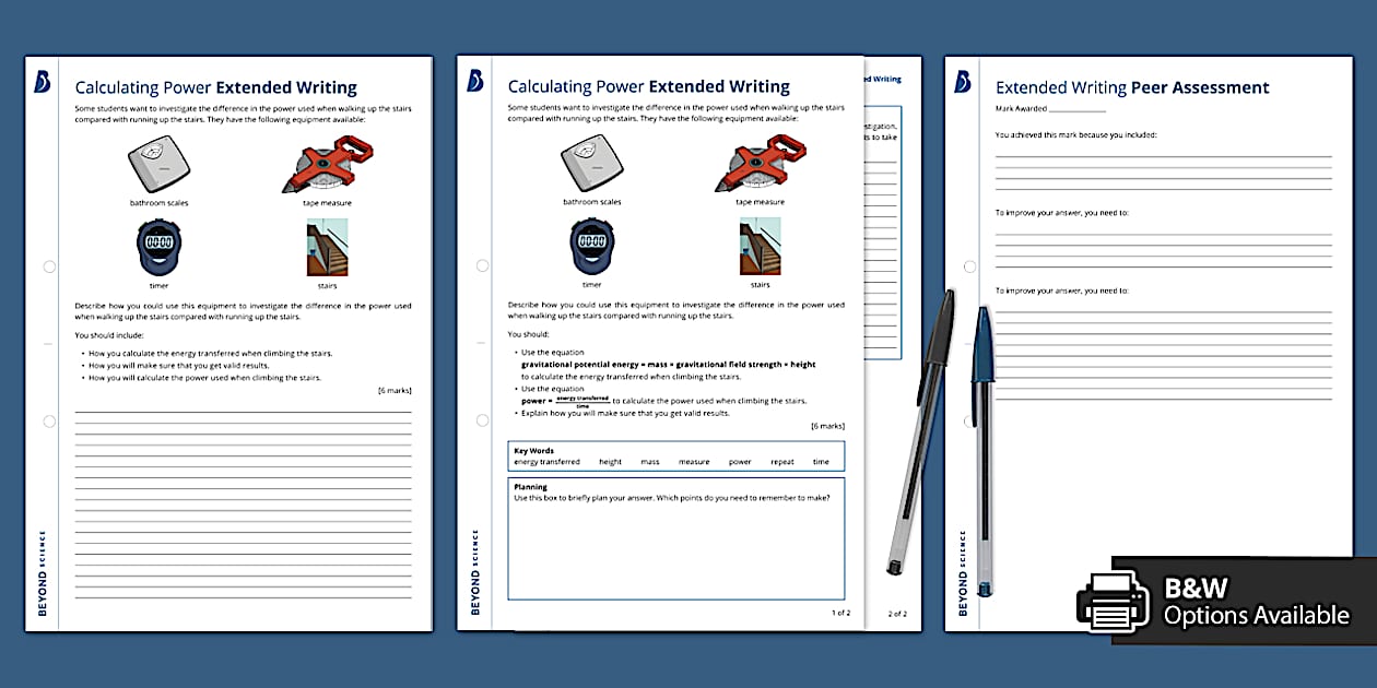 Calculating Power Extended Writing (teacher made) - Twinkl
