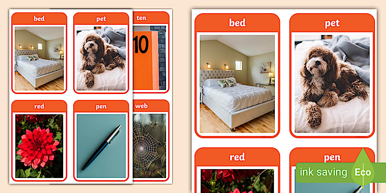 *FREE* CVC Picture Cards - E Words (teacher made) - Twinkl