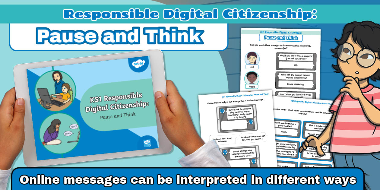 KS1 Responsible Digital Citizenship: Pause and Think