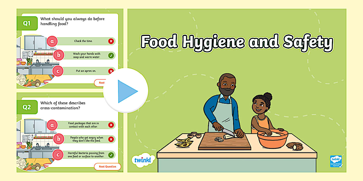 Food Hygiene and Safety Quiz PowerPoint (Teacher-Made)