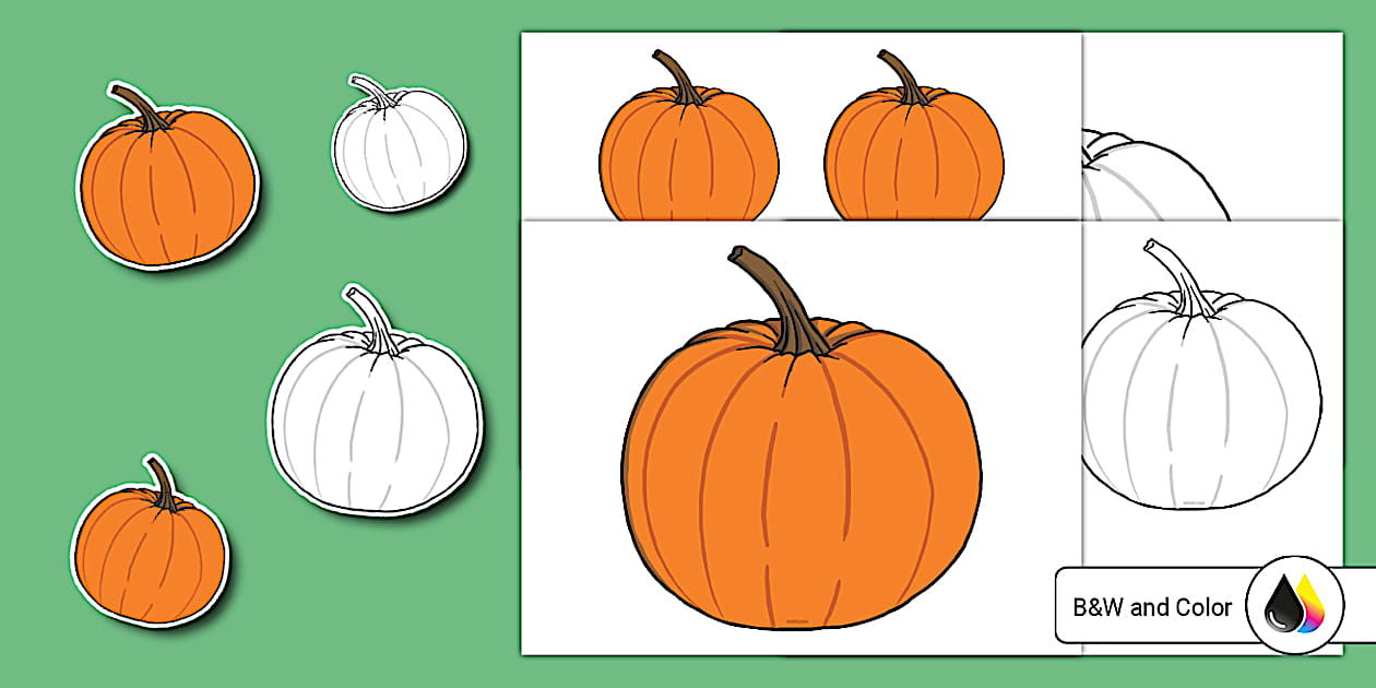 Pumpkin Theme Cutouts (teacher made) - Twinkl