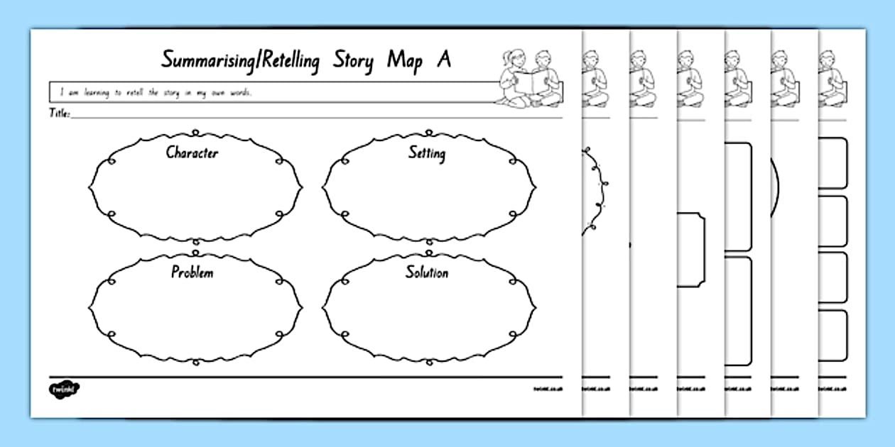 Editable Summarising and Retelling Story Maps (teacher made)