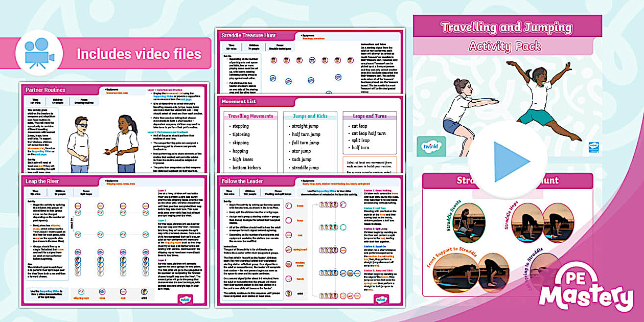 PE Mastery: Year 6 Travelling and Jumping Pack - Twinkl