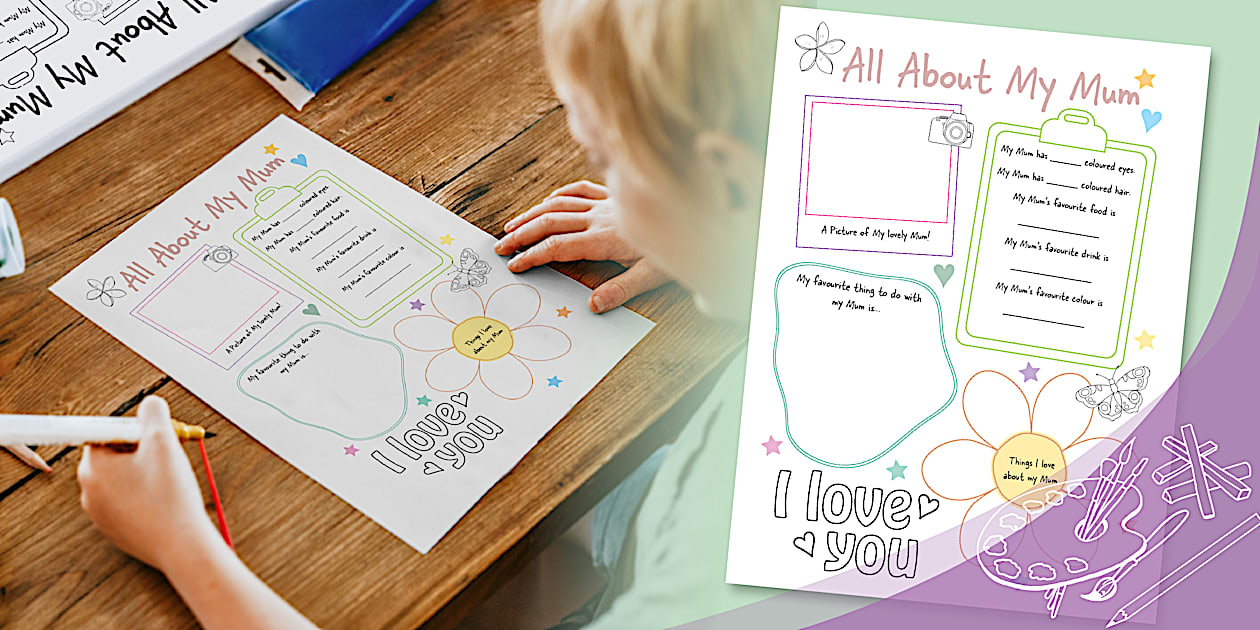 All About My Mum Mother's Day Activity