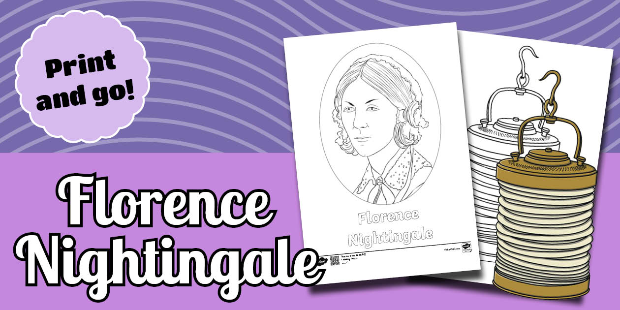 Florence Nightingale Colouring Pages | Twinkl