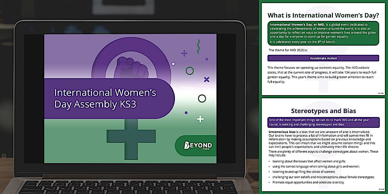 IWD KS3 Assembly Powerpoint (teacher made) - Twinkl