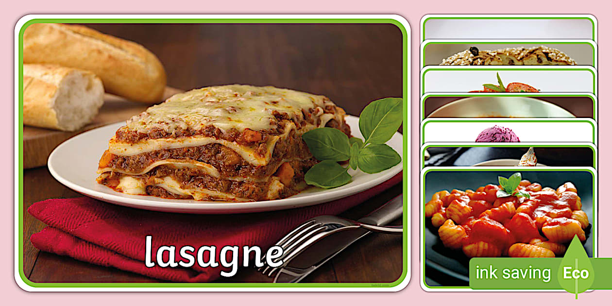 Italian Food Display Photos - Food - Twinkl