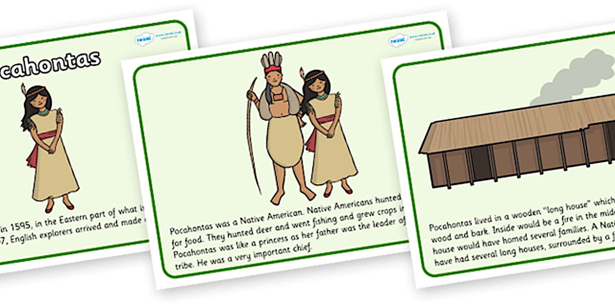 Pocahontas Story (teacher made) - Twinkl