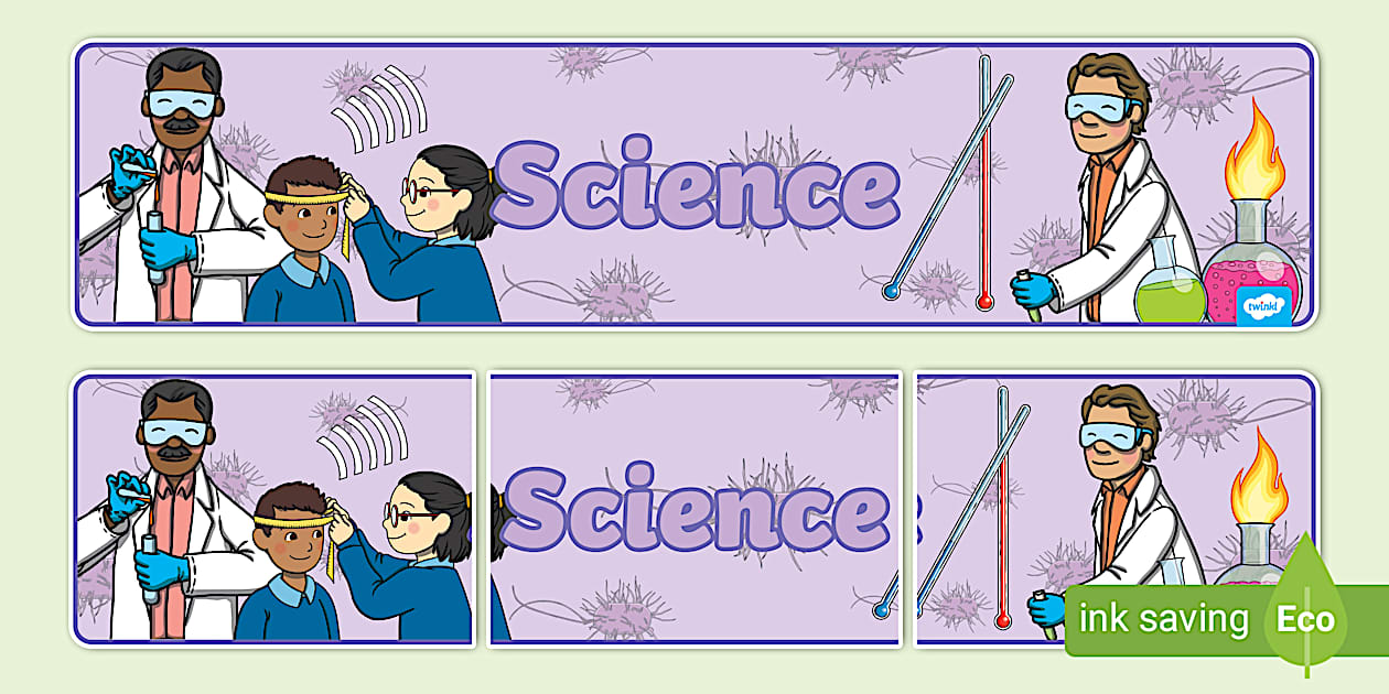 Science Display Banner (teacher made) - Twinkl