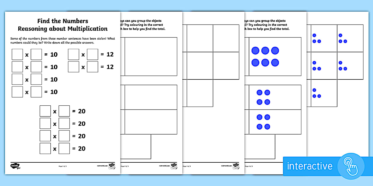 Year 2 Maths Reasoning About Multiplication Homework Worksheet