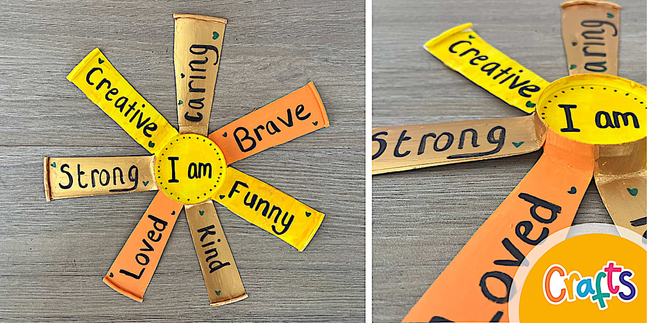 Paper Cup Affirmation Craft (teacher made) - Twinkl