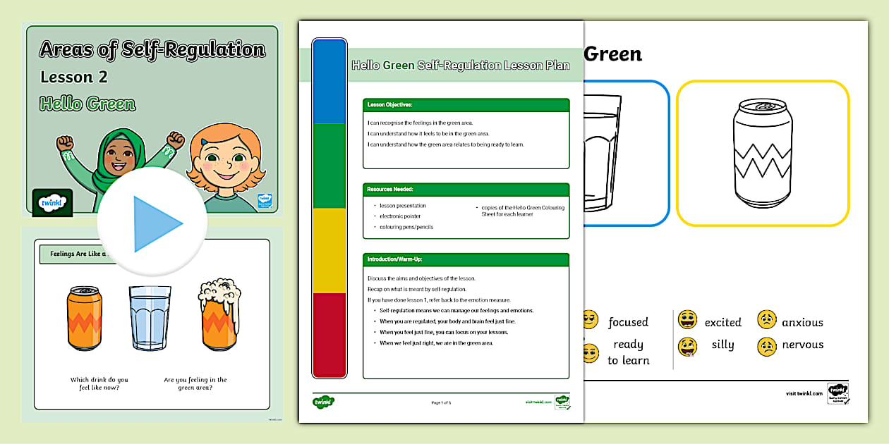 OT: Areas of Self-Regulation Lesson Plans: 2. Hello Green