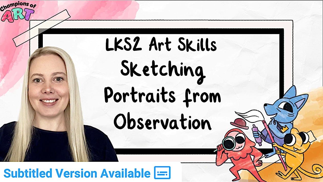 Sketching Portraits from Observation Art Concept Video - Champions of Art: